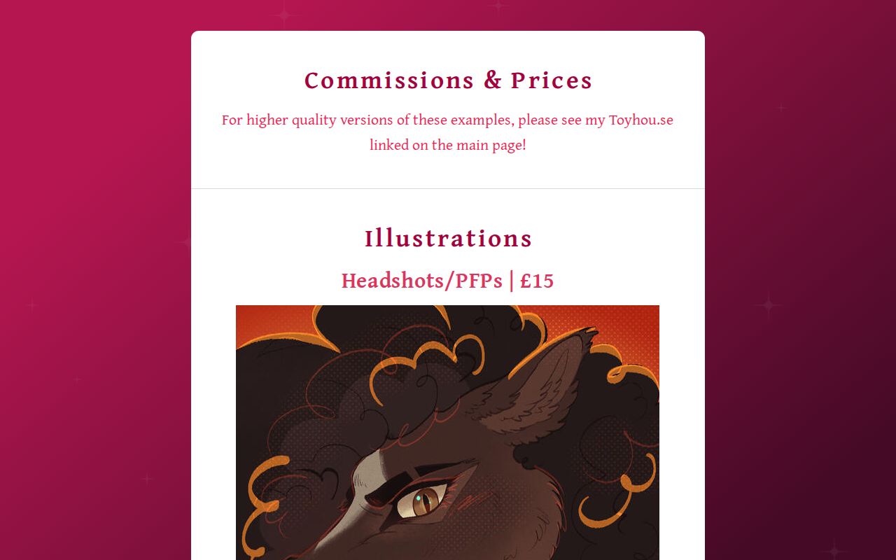 Asriel's Commissions